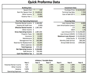 Office Building Proforma Excel Template - PropertyMetrics